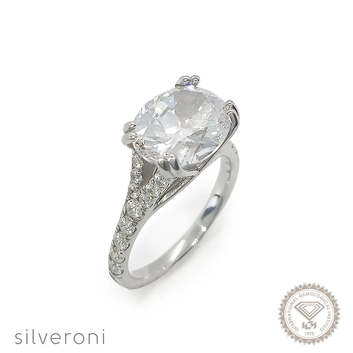 Stellar Spark Lab Grown Diamond Ring | Sustainable Elegance by Silveroni